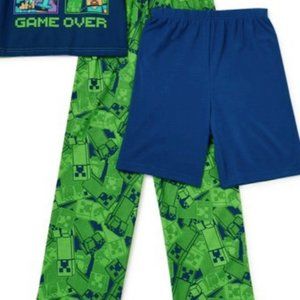 Nintendo | Pajamas | Nwt 2 1 Game Over Boy Girl Minecraft Pajamas ...
